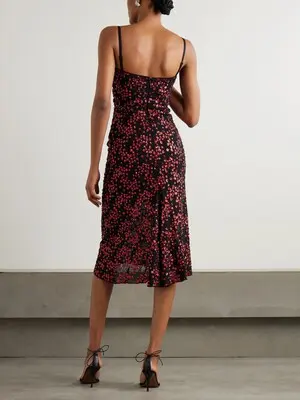 Staud Sequin Flower Dress