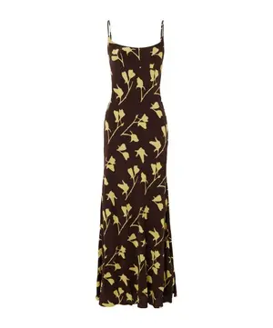 Staud Printed Dress - Black