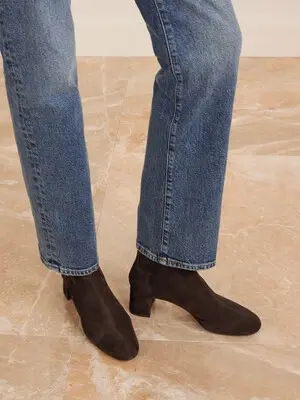 AQUAZZURA Saint Honoré 50 Suede Ankle Boots