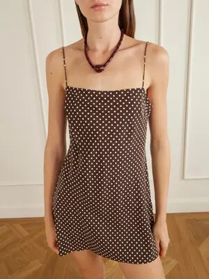 Matteau Silk Polka Dot Dress