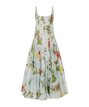 Oscar De La Renta Floral-printed Gown - No