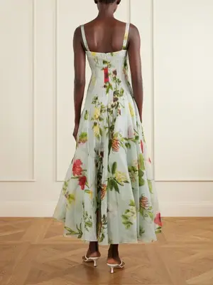 Oscar De La Renta Floral-printed Gown