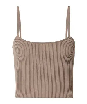 Staud Soleil Ribbed-knit Tank - No