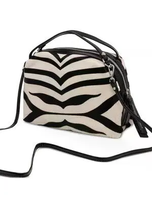 GIANNI CHIARINI Alifa Zebra-print Tote Bag - Neutrals