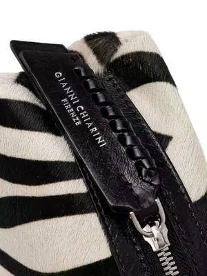 GIANNI CHIARINI Alifa Zebra-print Tote Bag - Neutrals