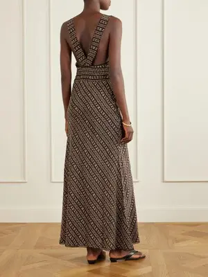 SIR. Astrid Satin And Lace Cut-out Dress