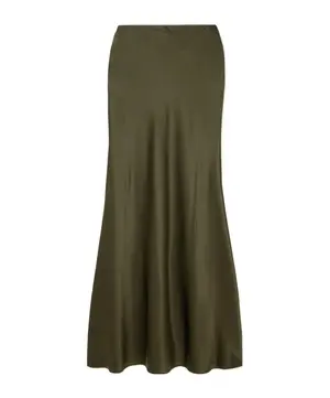 Staud Silk-blend Satin Maxi Skirt - No