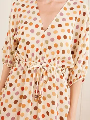 ERES Polka-dot Silk-muslin Coverup