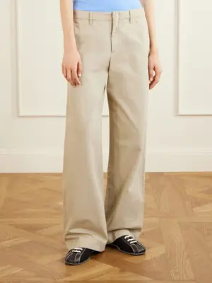 Still Here Cotton Wide-leg Pants