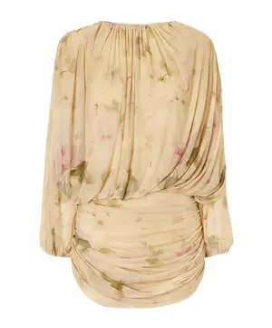 Magda Butrym Floral-print Georgette Mini Dress - No