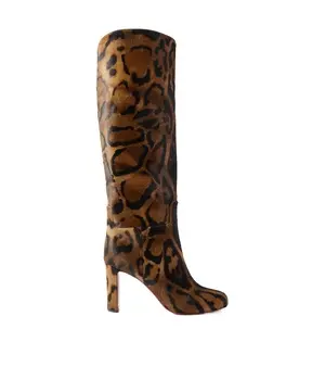 CHRISTIAN LOUBOUTIN Leopard-print Calf Hair Knee Boots - No