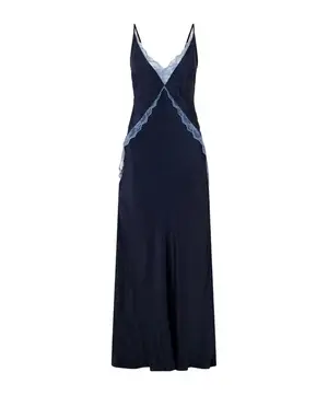 SIR. Elsie Lace-trim Slip Maxi Dress - Black
