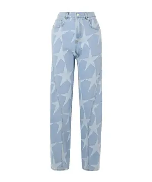 MUGLER Star-print Jeans - Blue