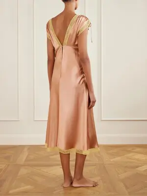 ERES Lace-trimmed Silk-satin Nightdress