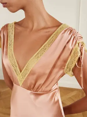 ERES Lace-trimmed Silk-satin Nightdress