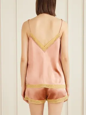 ERES Instant Lace-trimmed Silk-satin Camisole