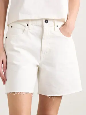 SLVRLAKE Sienna Frayed Denim Shorts