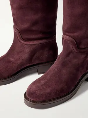 STUART WEITZMAN Celia Suede Knee Boots - No