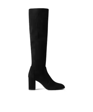 STUART WEITZMAN Lucie Suede Knee Boots - Black