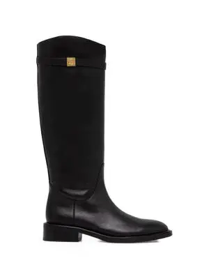 COCCINELLE Pansy Logo-plaque Knee-high Boots