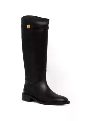 COCCINELLE Pansy Logo-plaque Knee-high Boots
