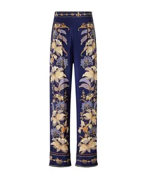 Farm Rio Lara Floral-print Trousers - Multicolor