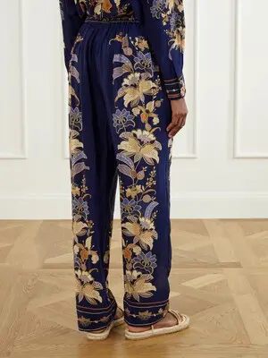 Farm Rio Lara Floral-print Trousers