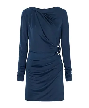 Rebecca Vallance Kiana Long-sleeve Mini Dress - Blue