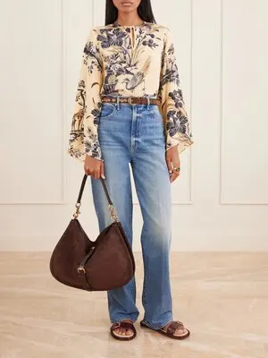 Etro Soft Suede Round Bag