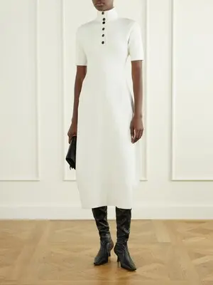 Proenza Schouler Mathilde Ribbed Stretch-jersey Midi Dress