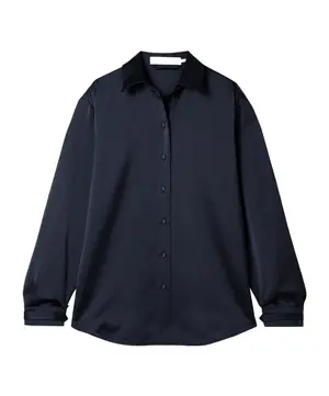 Proenza Schouler Silky Satin Shirts - Blue