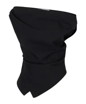 RÓHE Off-the-shoulder Draped Jersey Blouse - Black