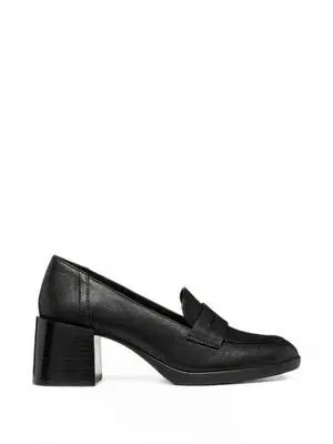 Geox Walk Block-heel Penny Pumps - Black