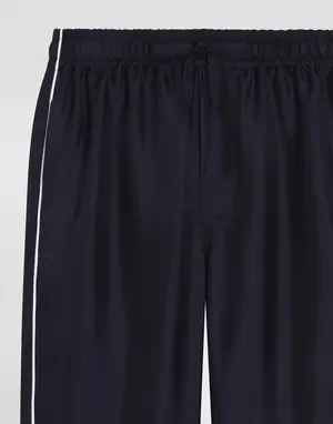 Dolce & Gabbana Piped-trim Silk Trousers