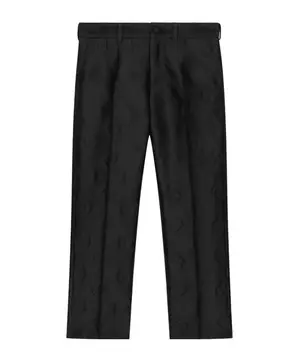 Dolce & Gabbana Classic Silk Jacquard Pants - Black