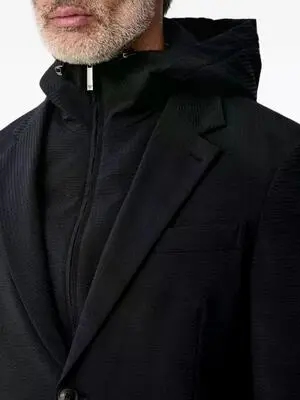 Emporio Armani Hooded Seersucker Jacket
