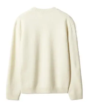 Maison Kitsuné Fox Head Milano Lambswool Jumper - Ecru