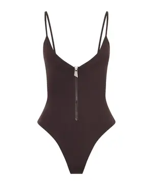 Attico Half-zip One-piece Swimsuit - No