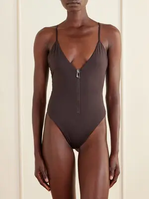 Attico Half-zip One-piece Swimsuit