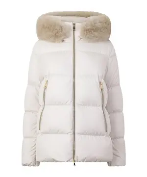 Moncler Hooded Down Jacket - White