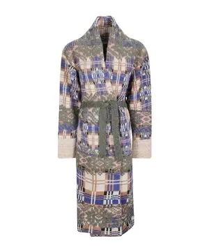 Dries Van Noten Long Tie-front Cardigan - Gray