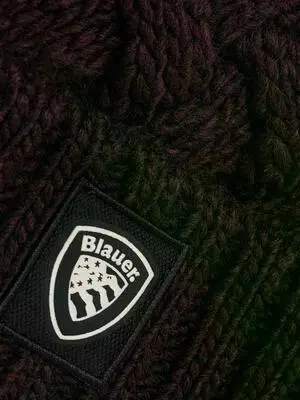 BLAUER. Corwin Cable-knit Beanie Hat - Red
