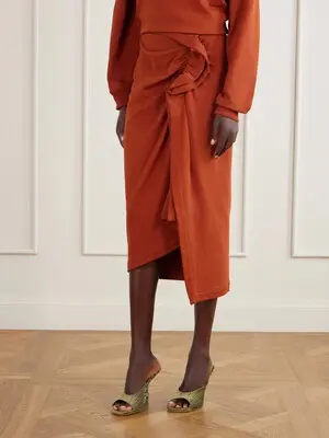 Dries Van Noten Cotton-jersey Midi Skirt
