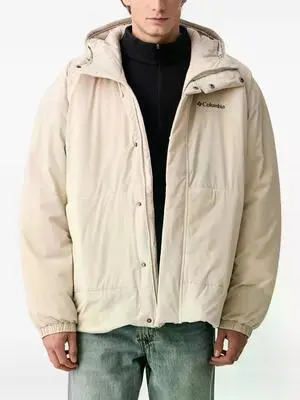 Columbia Logo-print Hooded Jacket - Neutrals