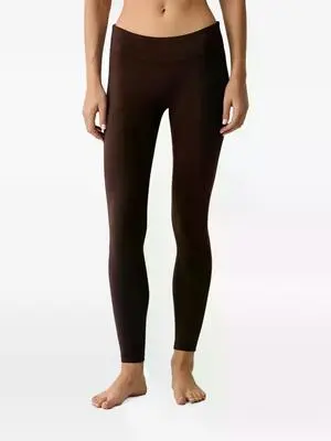 CASALL Sublime Logo-embroidered Leggings - Brown