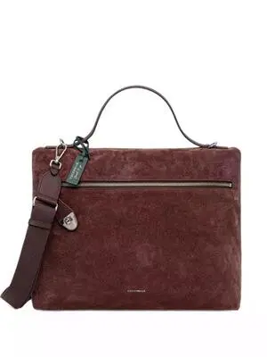 COCCINELLE Beat Generation Large Suede Shoulder Bag - Brown