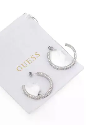 Guess Crystal-embellished Hoop Earrings