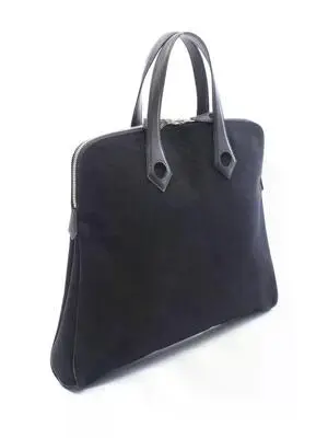Hermès 2006 Toile Heeboo Mm Tote Bag - Black