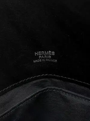 Hermès 2006 Toile Heeboo Mm Tote Bag - Black