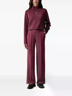 Guess Olympe Pleat-detail Logo-patch Track Pants